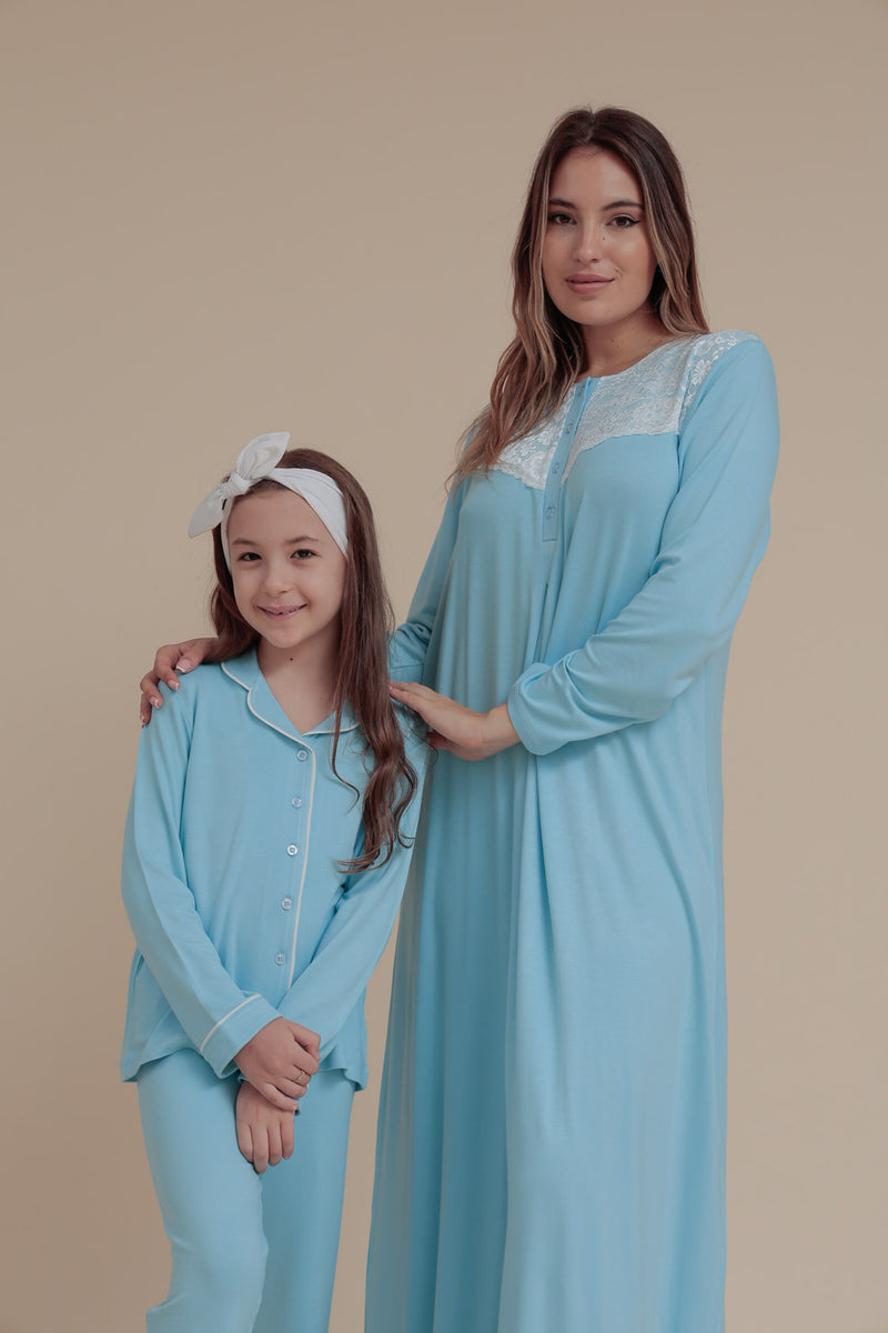Girls Super soft PJ Set with button – Charmaine Egypt